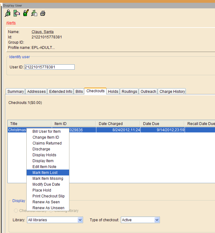 Mark item lost | manuals.epl.ca